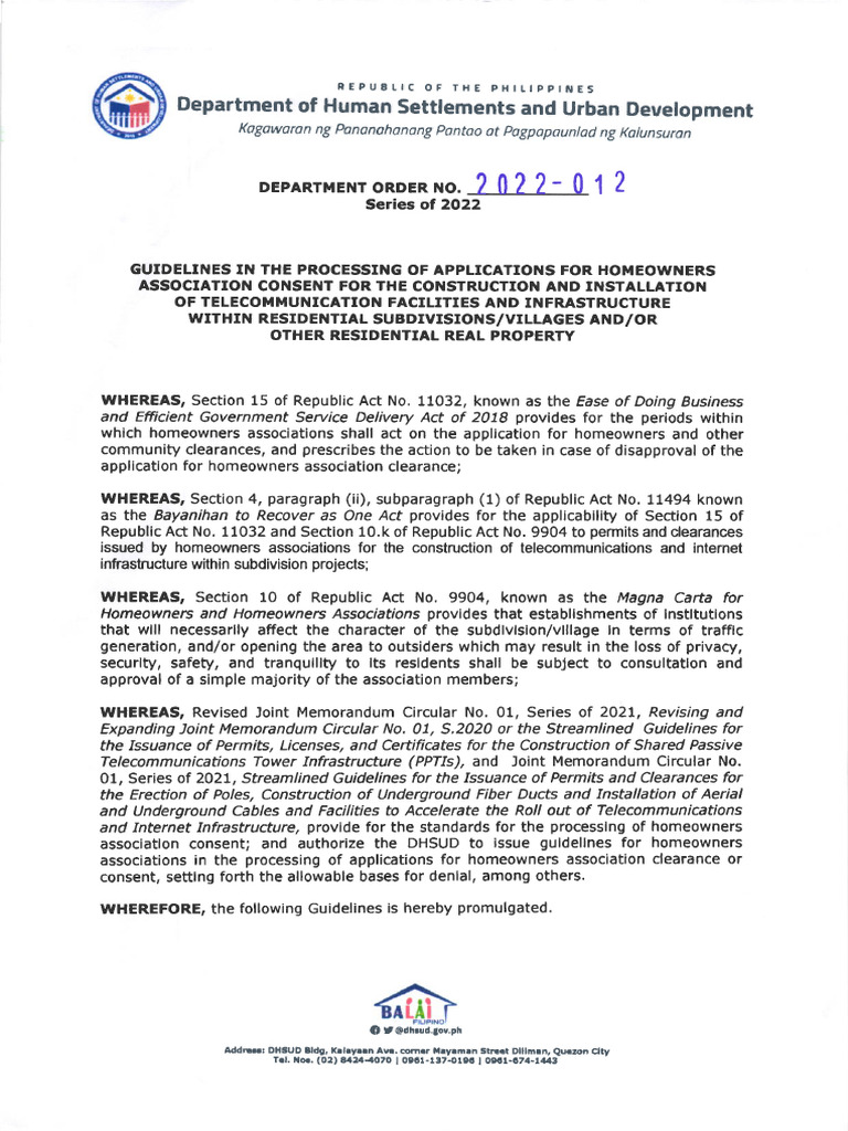 Department Order No. 2022-012 Consent Guidelines | PDF
