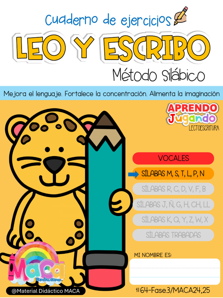 Cuaderno de Ejercicios: Leo Y Escribo Leo Y Escribo Leo Y Escribo | PDF ...