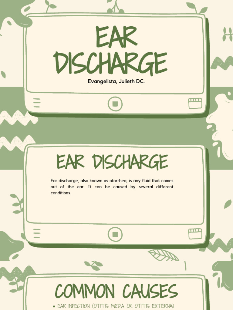 Ear Discharge | PDF