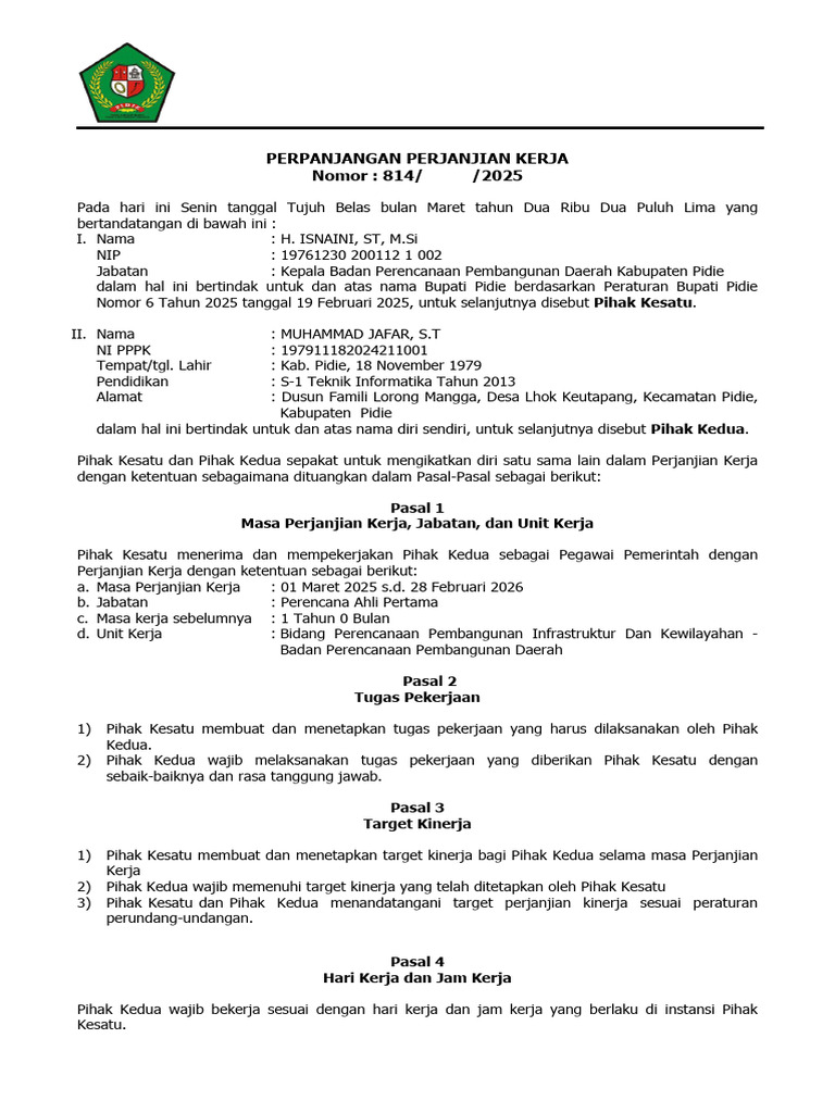 4_197911182024211001_MUHAMMAD JAFAR, S.T_TEKNIS2023 ( SK PPK 2025 ) | PDF