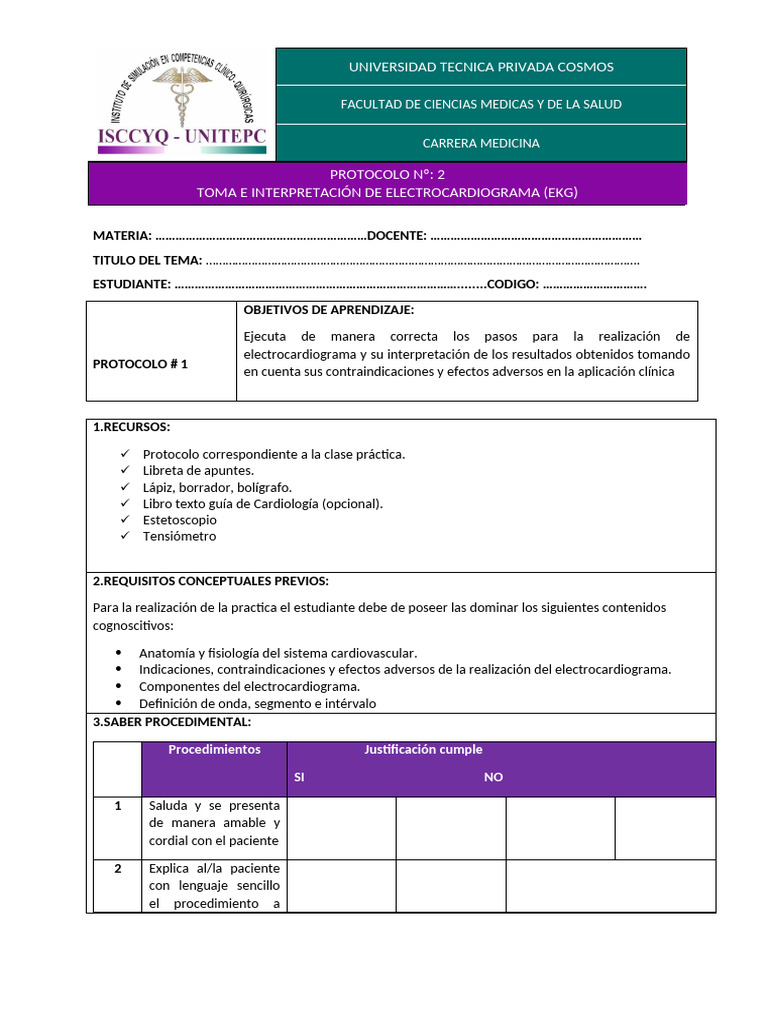 Protocolo 2 | PDF | Medicina CLINICA | Especialidades Medicas
