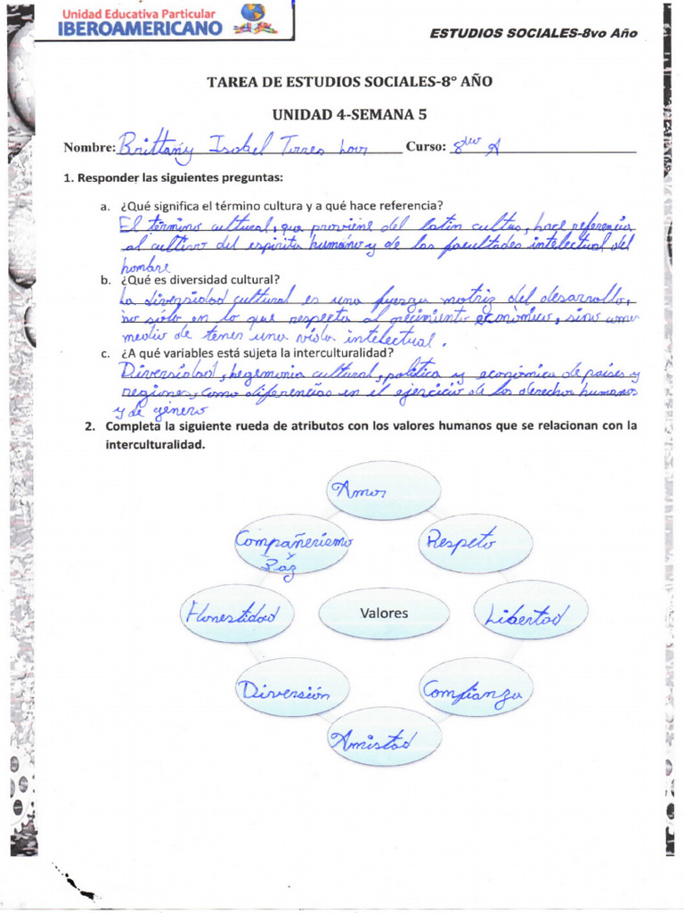 Estudios Sociales Semana 5 Unidad 4 | PDF