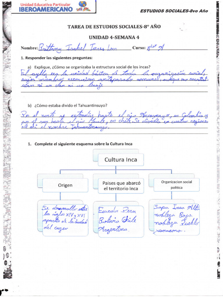 Estudios Sociales Semana 4 Unidad 4 | PDF