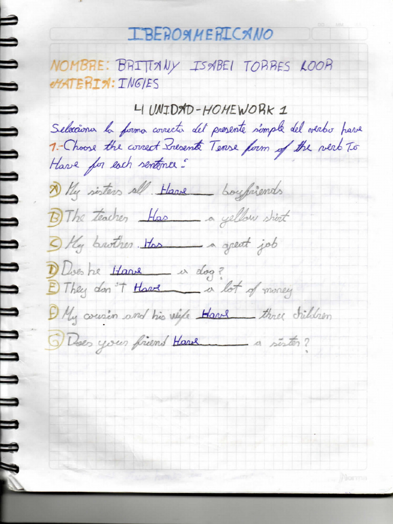 Ingles Unidad 4 - Semana 1 | PDF