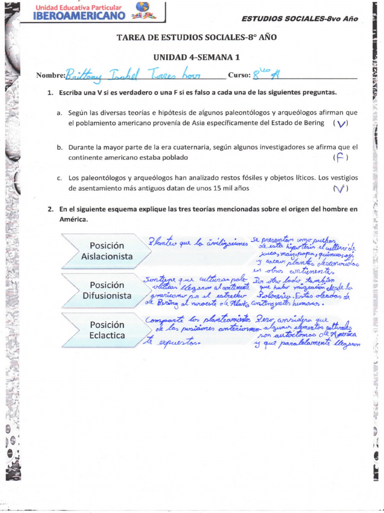 Estudios Sociales Semana 1 Unidad 4 | PDF