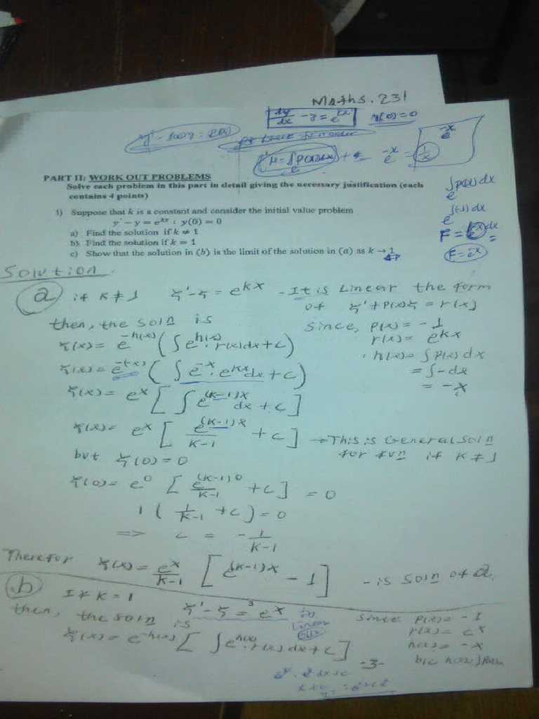 Applied Mathematics III Mid-Exam | PDF