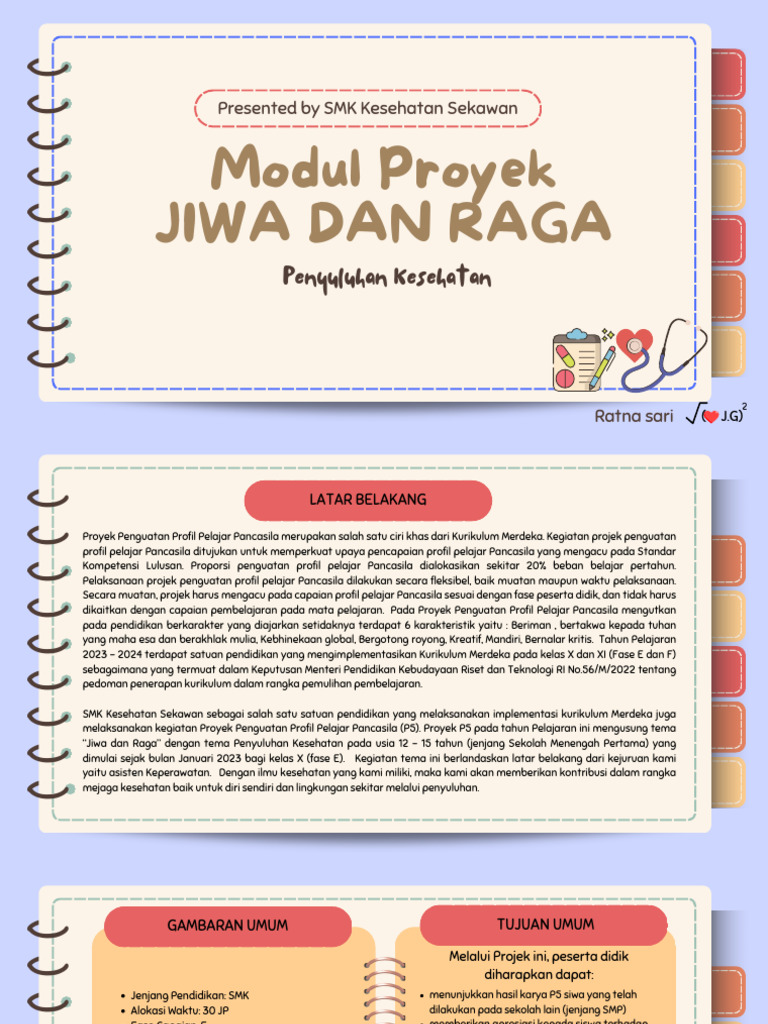 Modul P5 Jiwa Dan Raga | PDF