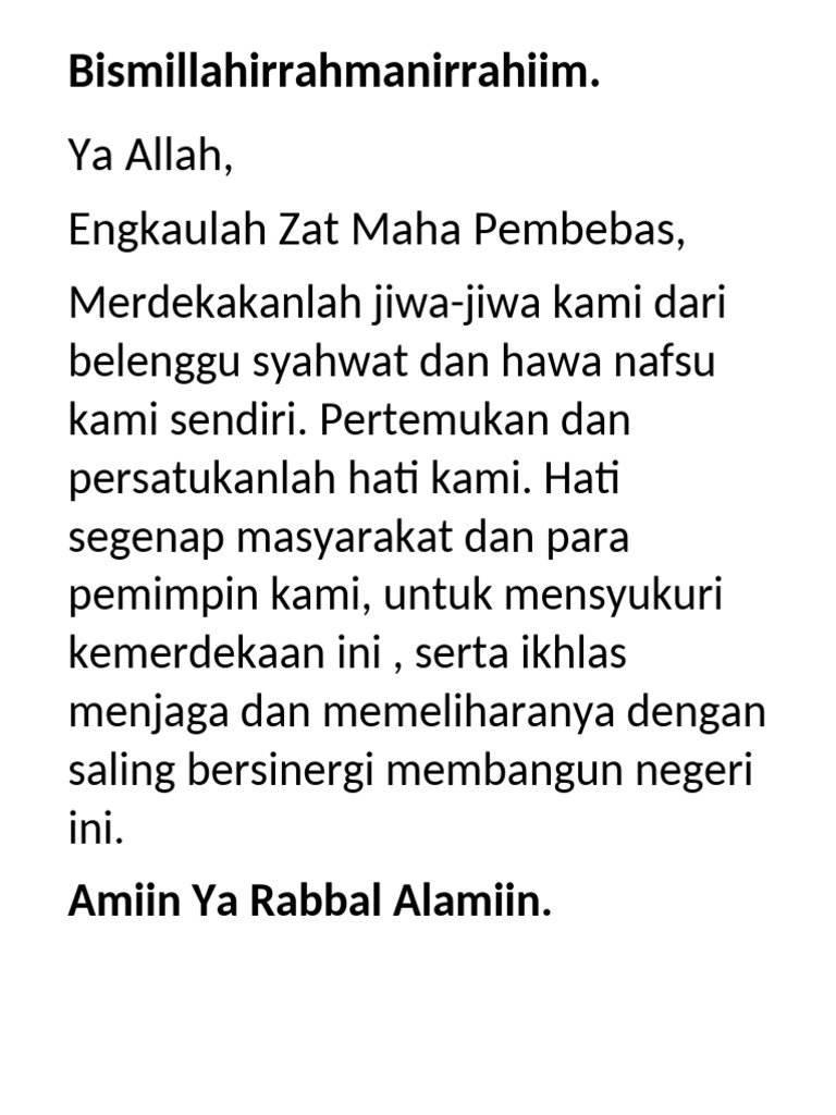 Doa 17 Agustus | PDF