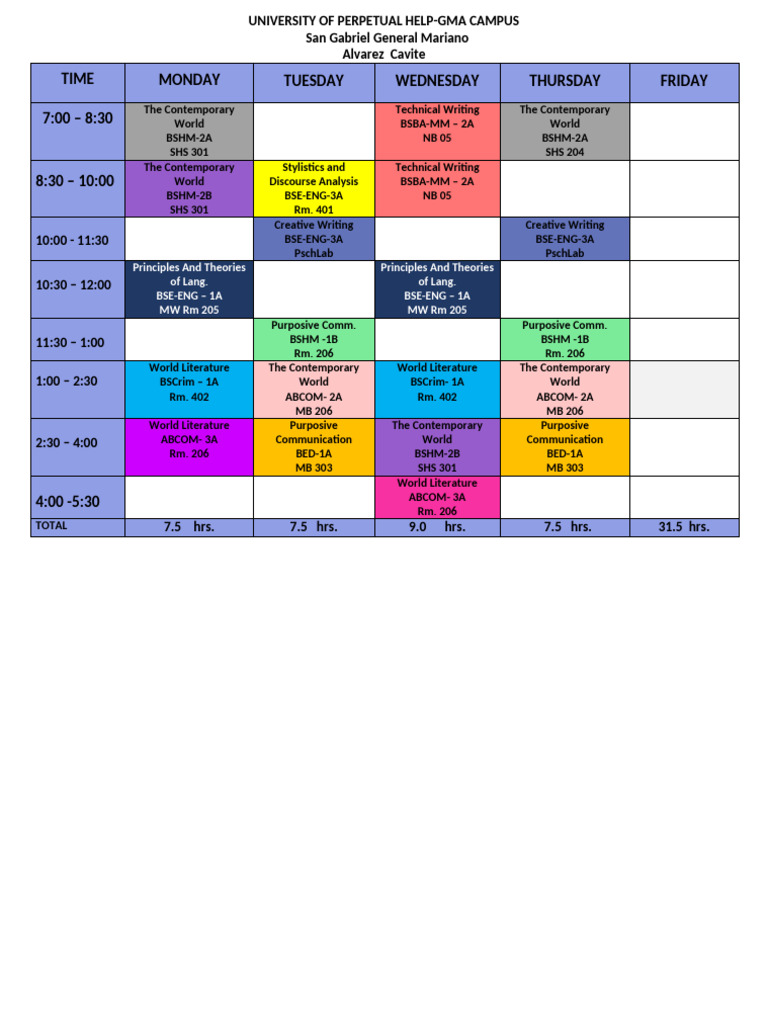 Final Schedule 2ND Sem 2024-2025 | PDF