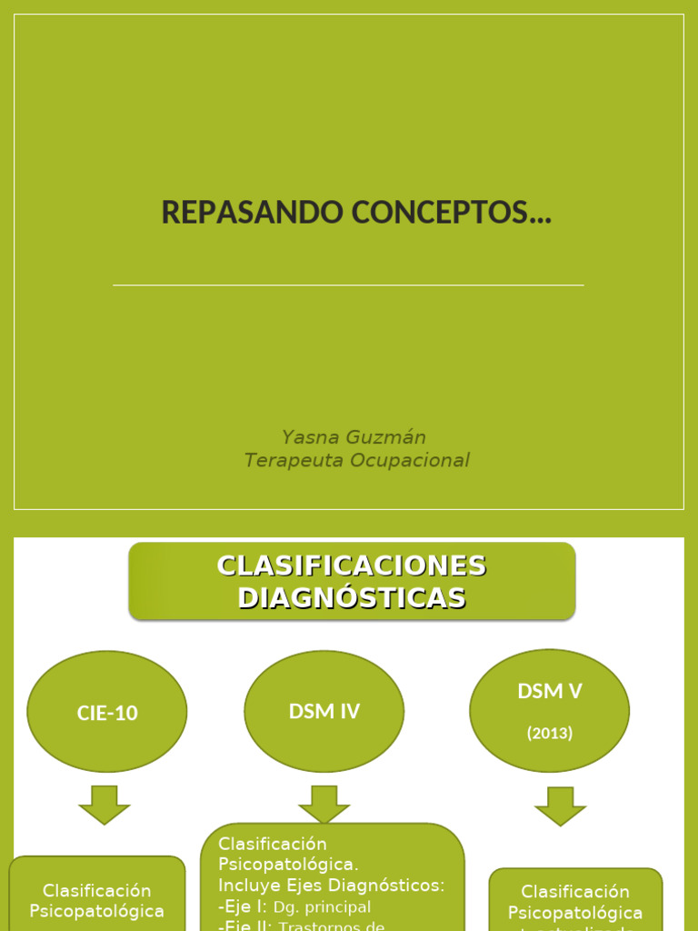Clase 6 CIE y DSM V | PDF | Manual Diagnóstico y Estadístico de los ...