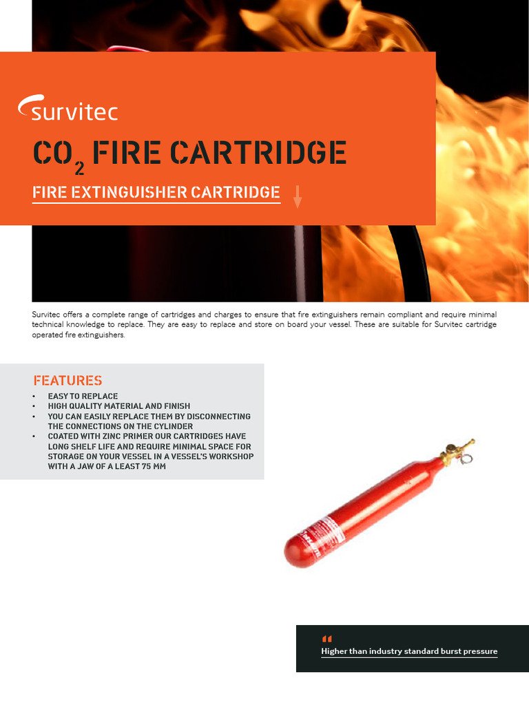 Co2 Firecartridge Datasheet | PDF | Cartridge (Firearms) | Flight