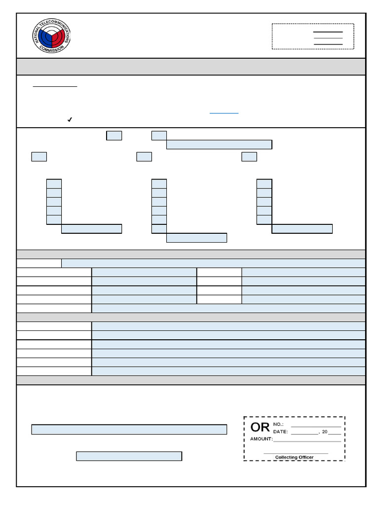 Form No. NTC 1-17 APPLICATION FOR TYPE APPROVAL - ACCEPTANCE - GRANT OF ...