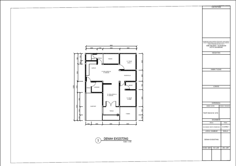 Denah Exsisting | PDF