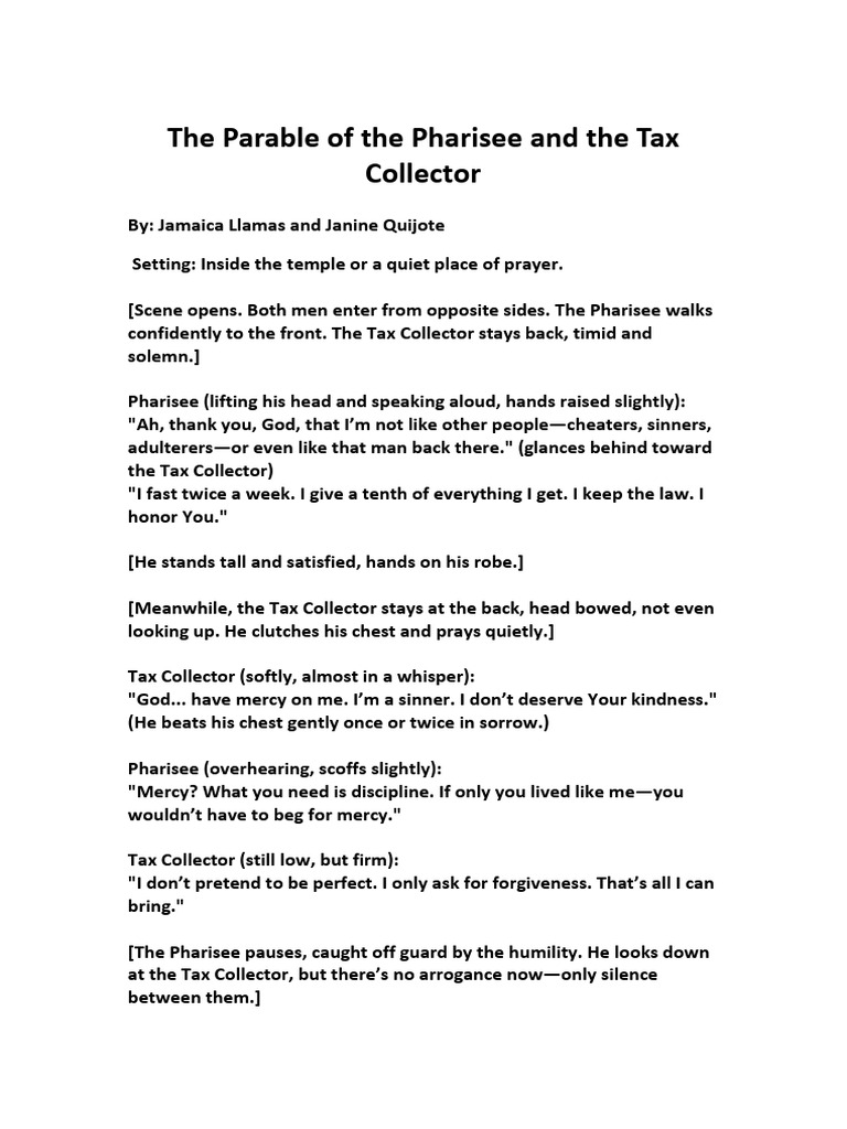 Script For A Parable Play | PDF