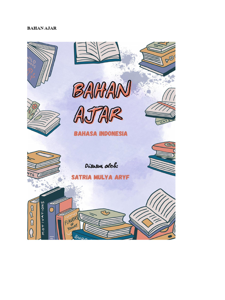 BAHAN AJAR Bahasa Indonesia | PDF