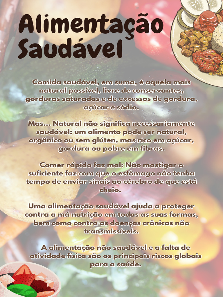 Guia para Alimentação Saudável e Natural | PDF