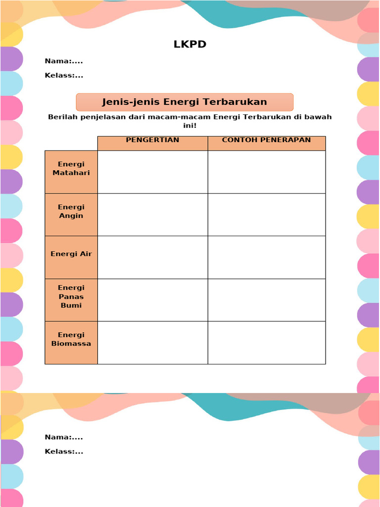 LKPD Energi Terbarukan | PDF