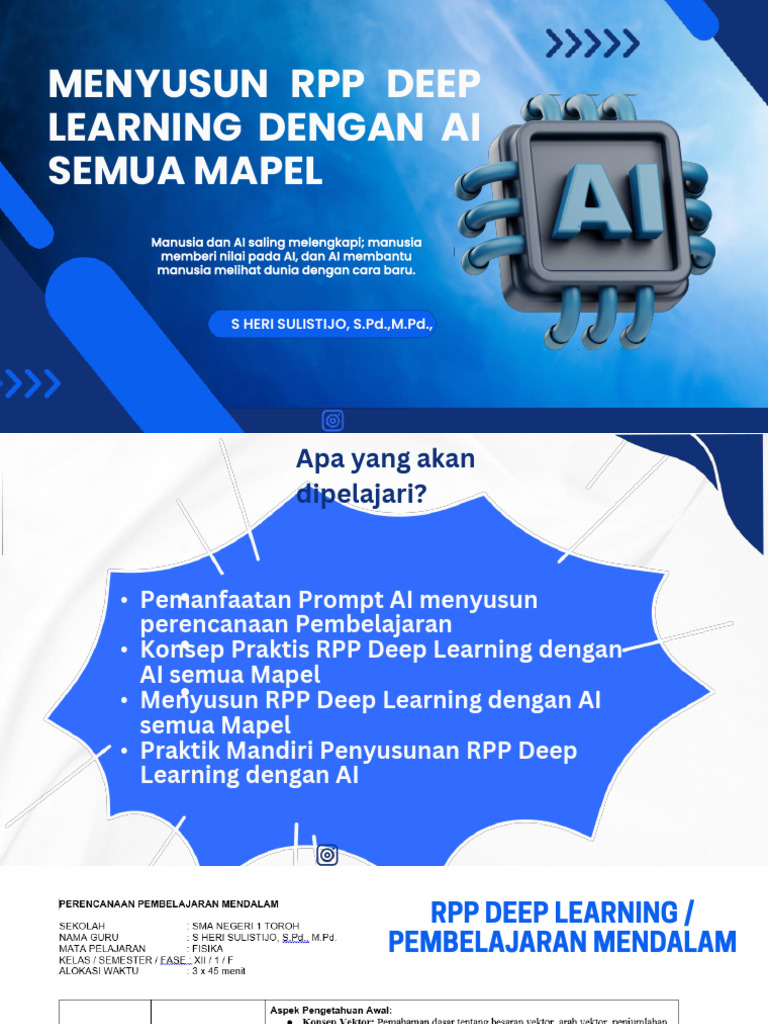 Materi 2 - RPP DEEP LEARNING AI | PDF