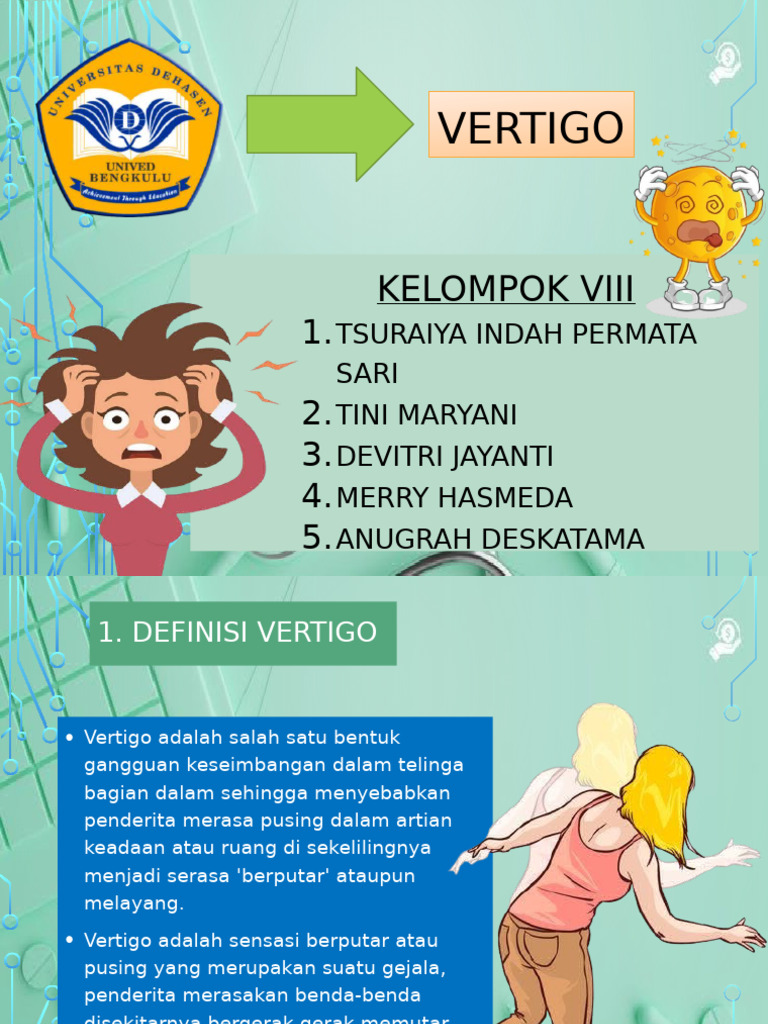 VERTIGO KELOMPOK 8 PPT (Indah) | PDF