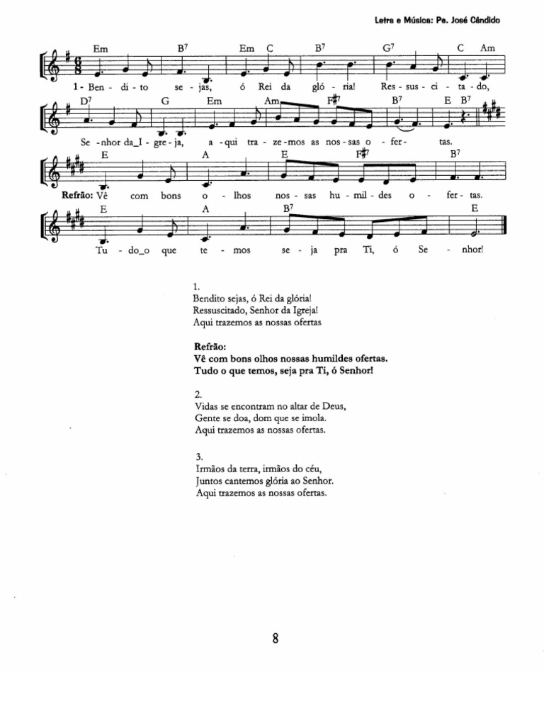 Ofertório - Bendito Sejas | PDF