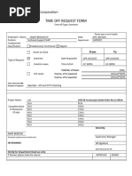 Leave - Cto Form | PDF