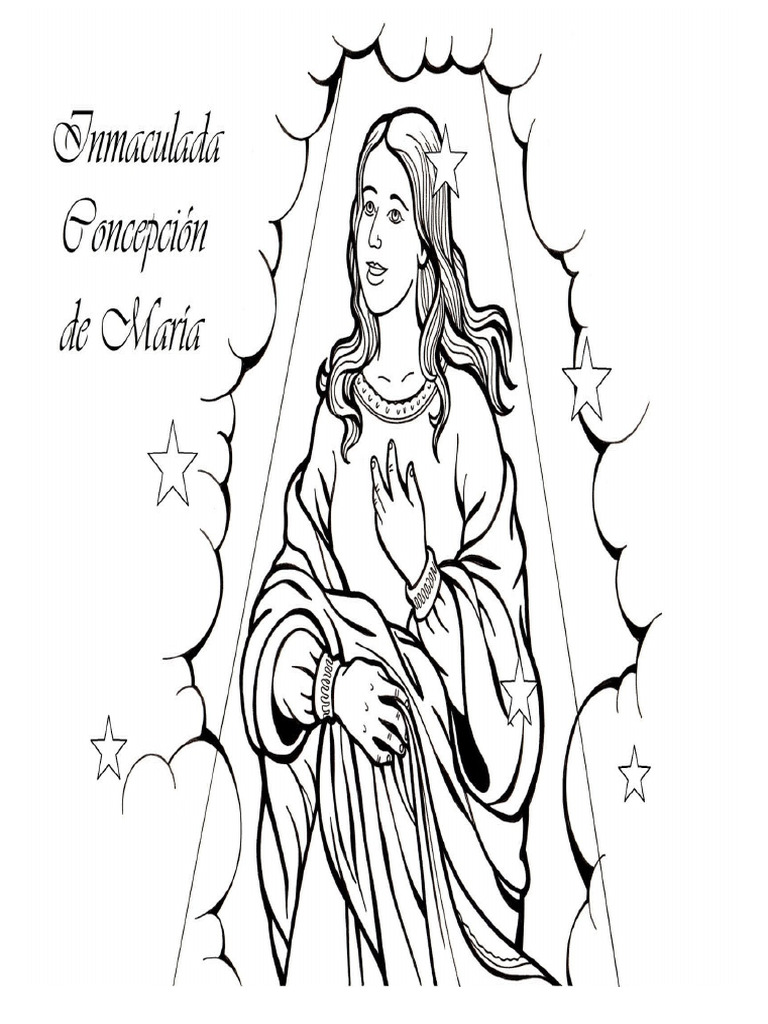dibujo inmaculada concepcion | PDF