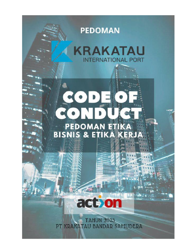Pedoman Etika Bisnis PT KBS 2023 | PDF