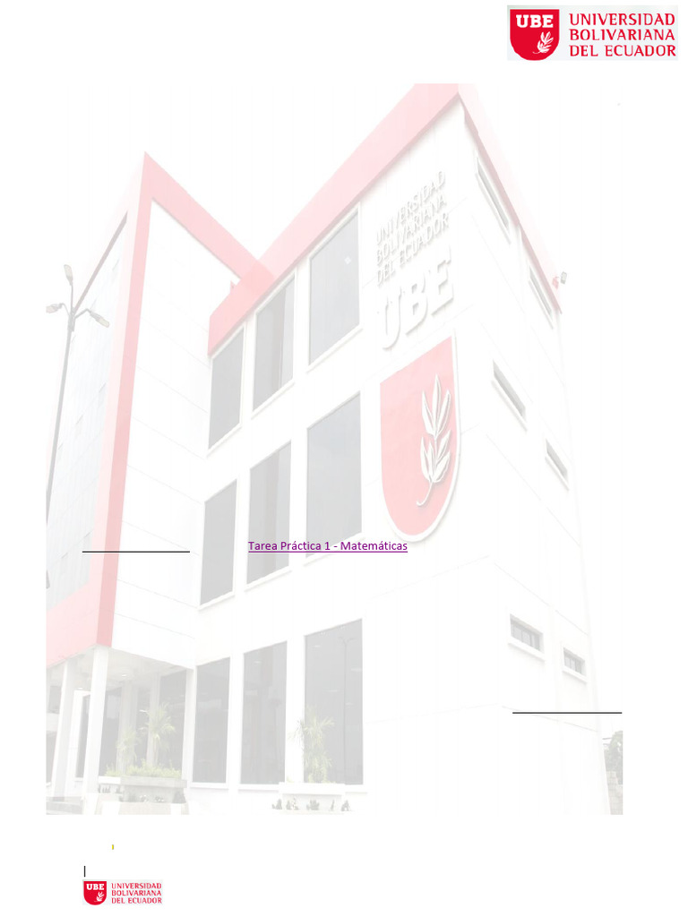 Tarea 1 Matematicas | PDF