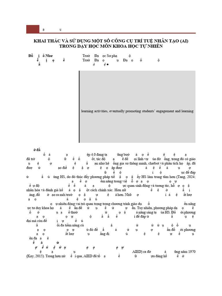 Khai THC V S DNG MT S CNG C TR Tu NHN To Ai Trong Dy HC MN Khoa HC T ...
