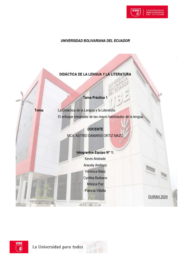 TAREA 1 LENGUA Y LITERATURA GRUPO 1 - Compressed | PDF | Comprensión lectora | Pensamiento