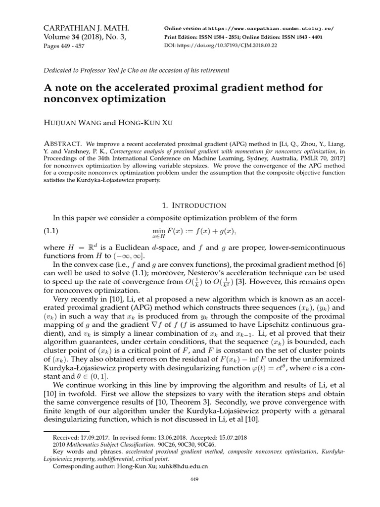A Note On The Accelerated Proximal Gradient Method For Nonconvex