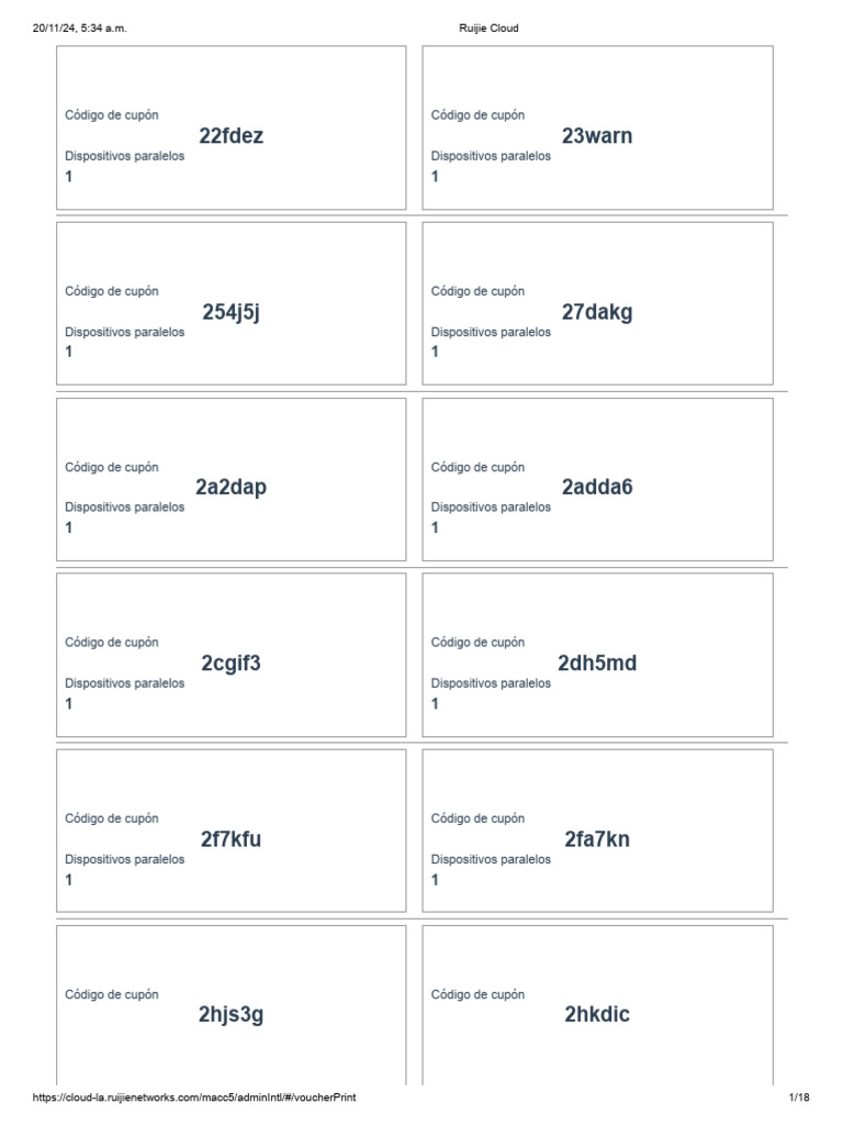 Ruijie Cloud BONOS | PDF