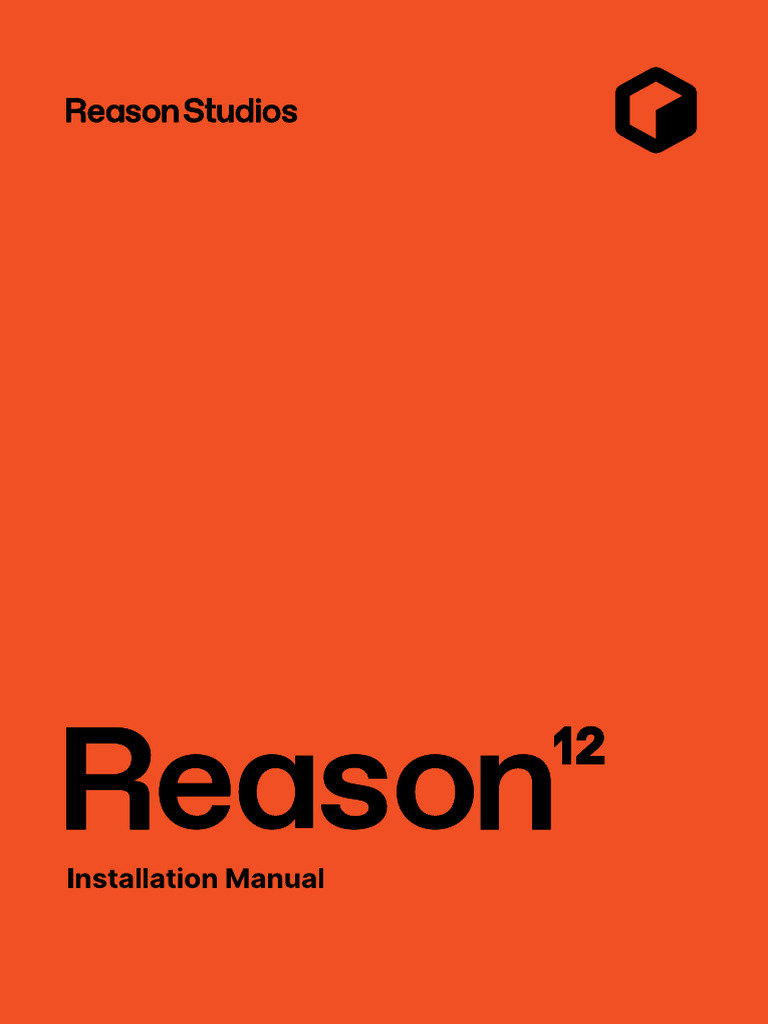 Reason 12 Installation Manual Guide | PDF | Computer Keyboard | Device ...