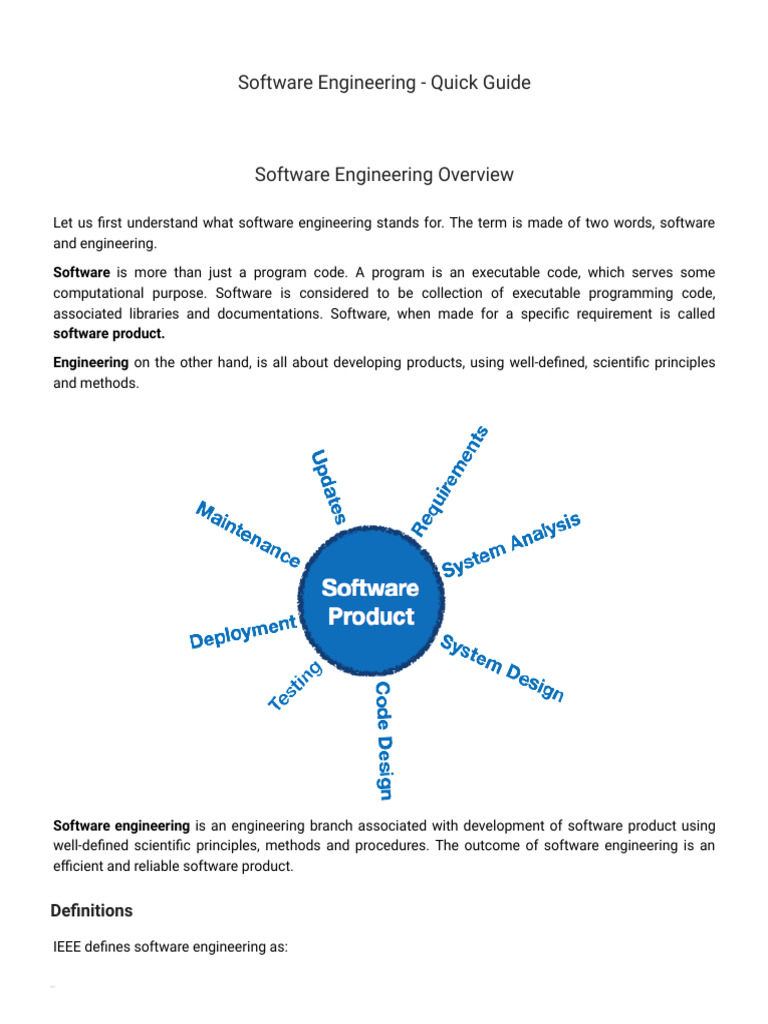 Software Engineering - (V) | PDF | Software Development Process | Software