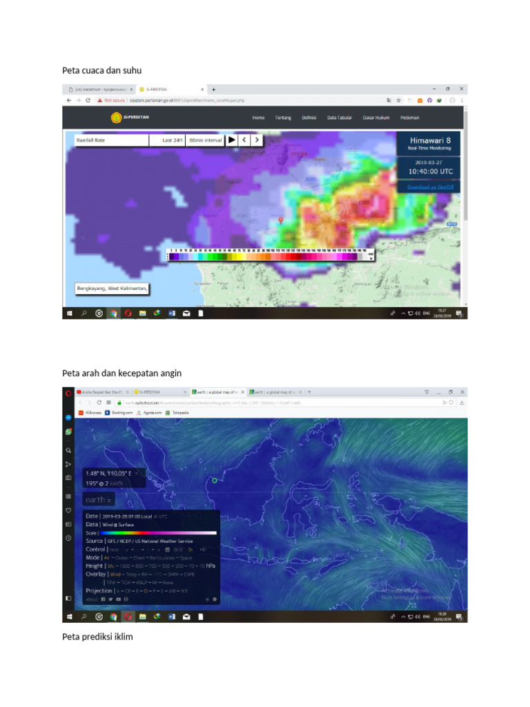 Peta Cuaca Dan Suhu Irma | PDF