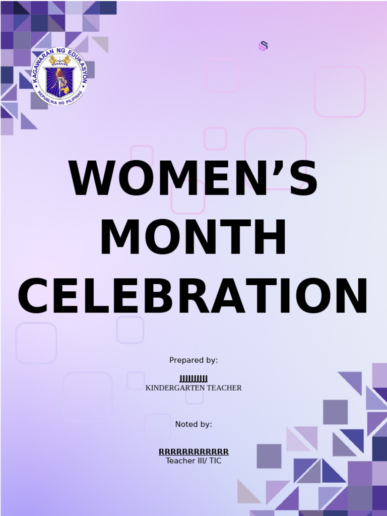 Coverpage in Womens Month Celebration | PDF