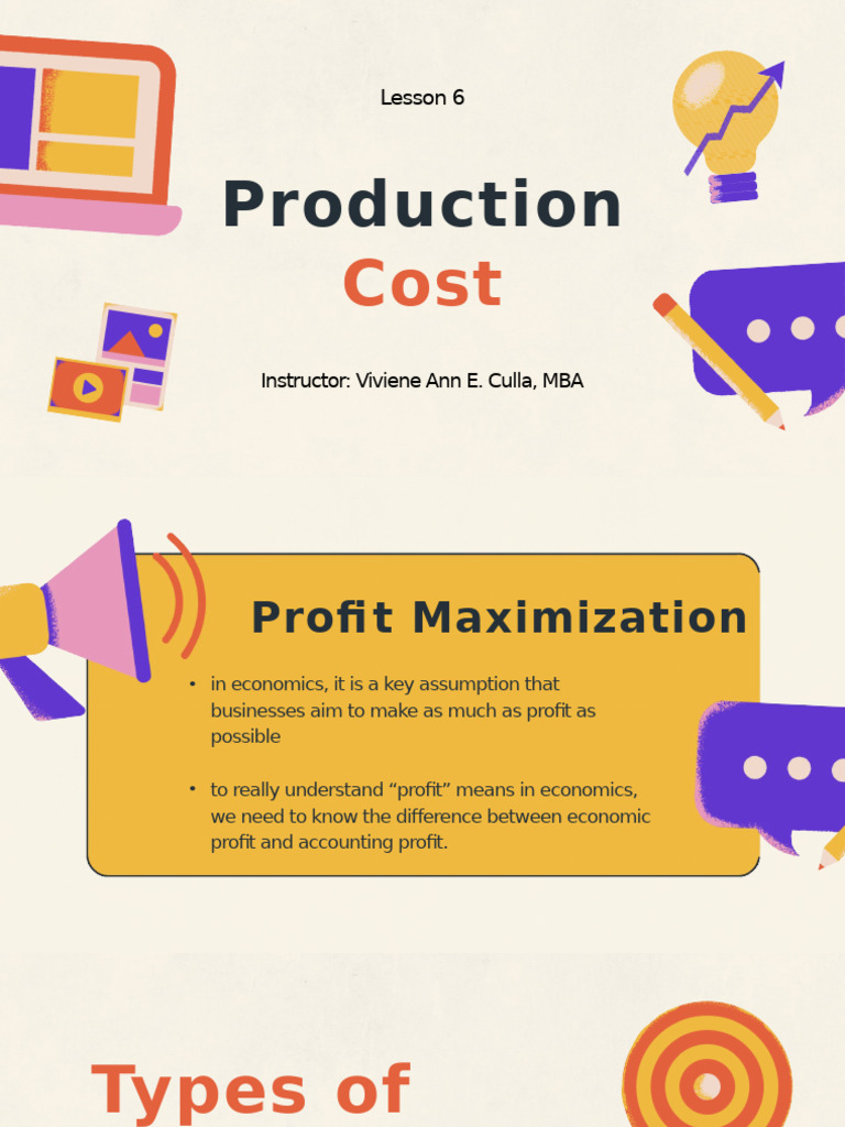 Lesson 6 Production Cost | PDF | Long Run And Short Run | Profit ...
