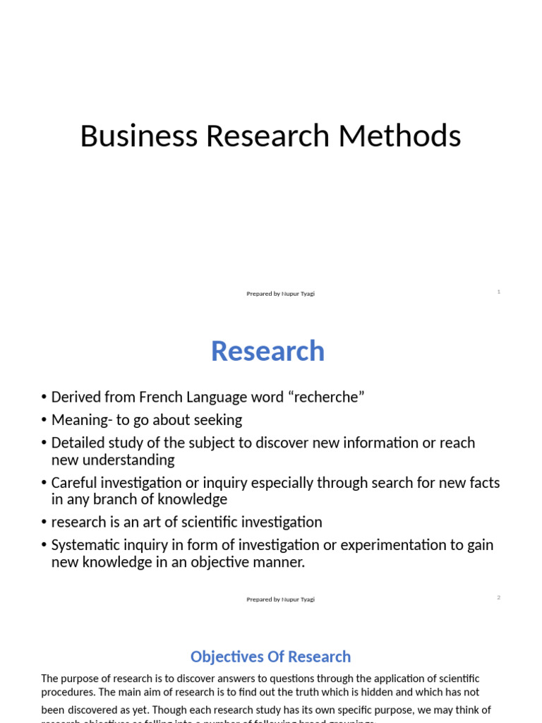 Business Research Methodology | PDF | Reality | Scientific Method