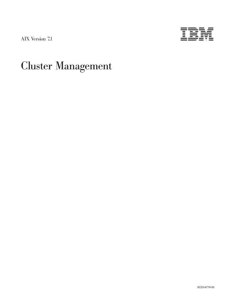 Cluster Management: AIX Version 7.1 | Download Free PDF | Computer Cluster | Multicast