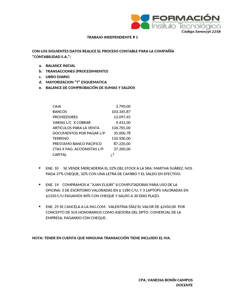 Karen Arlette Vera Ortiz - Trabajo Independiente 1 | PDF