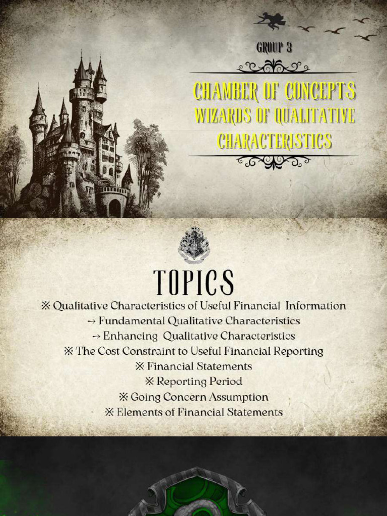 Cfas Group 3 Qualitative Characteristics of Useful Financial Information Updated Compressed | PDF