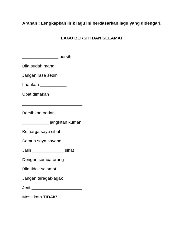 Lembaran Kerja Imlak | PDF