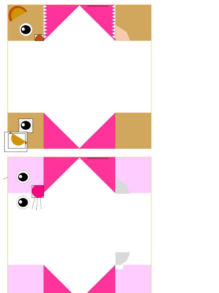 Come Cocos Cootie Catcher Animales | PDF