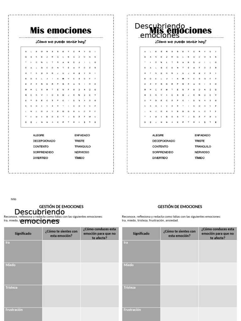 Anexos Proyecto Moviendo El Mundo Con Mis Emociones | PDF