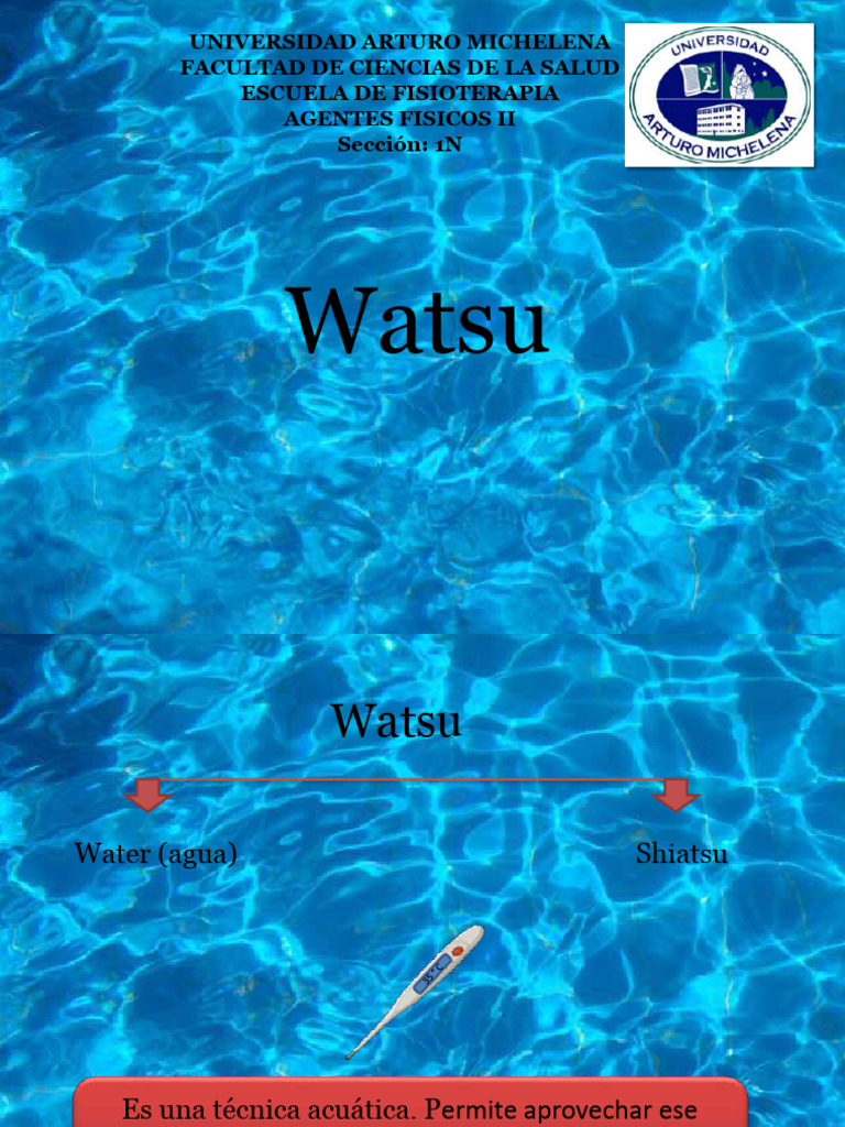 Introducción a la Técnica Watsu | PDF | Respiración | La columna vertebral