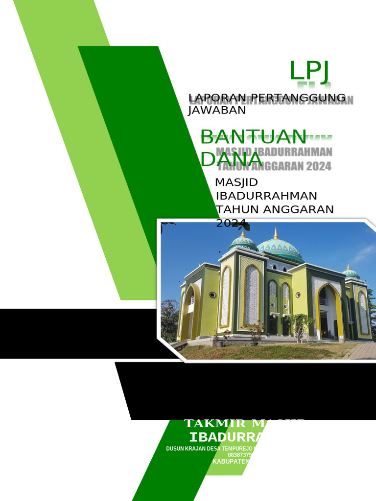 LPJ MASJID 2025 Minus Nota Dan Foto | PDF