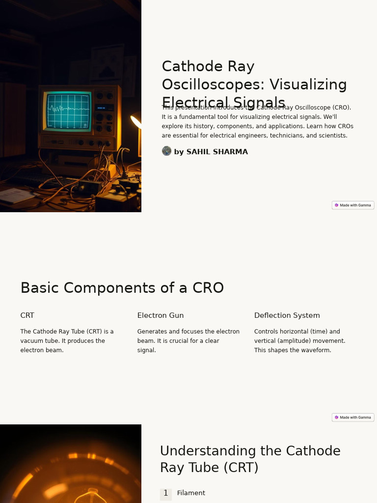 Understanding Cathode Ray Oscilloscopes | PDF | Vacuum Tube | Electricity