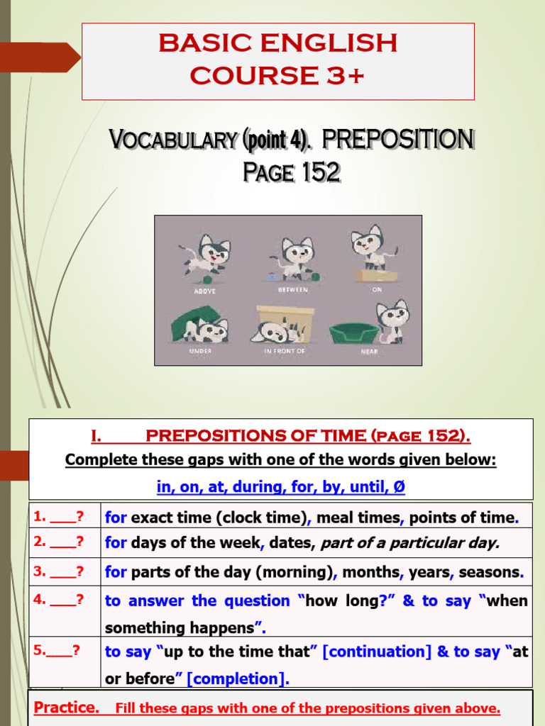 2024-Course 3+-Part 3-Sentence Completion-Vocabulary | PDF | Linguistics | Syntax