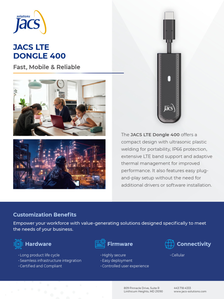 Ds-Dongle400-2024-01-V02 - Jacs Usb Dongle 400 | PDF | Lte (Telecommunication) | Usb