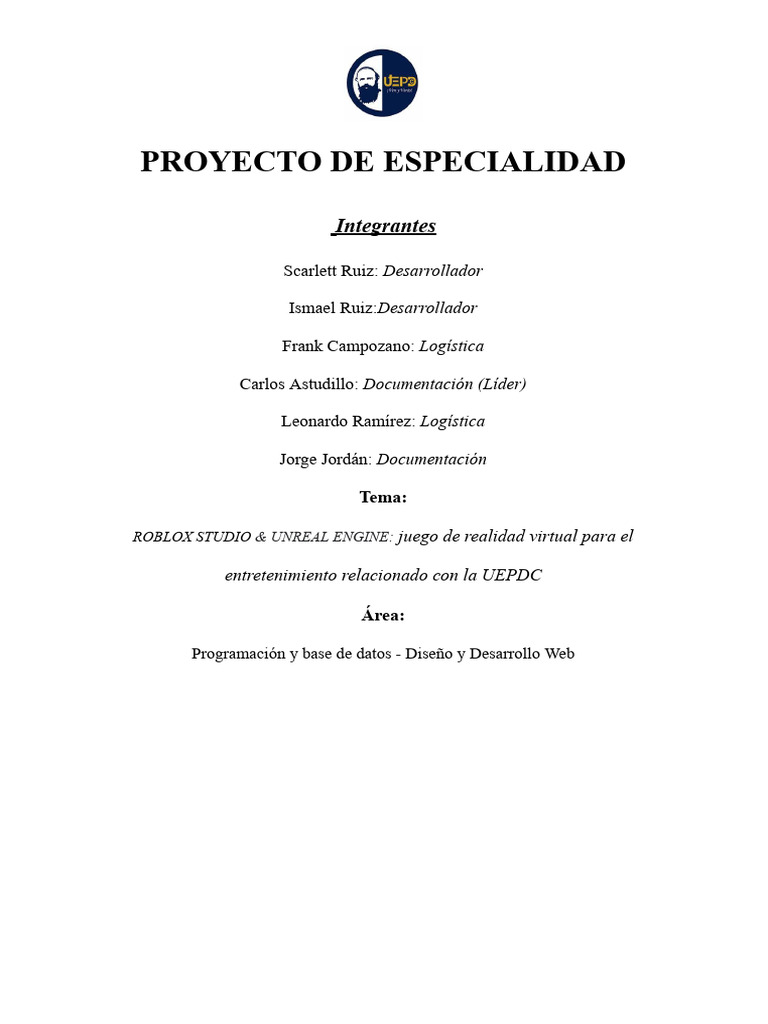 PROYECTO v2 | PDF | Entorno de desarrollo integrado | Realidad virtual